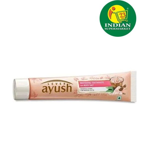 Lever Ayush Whitening Rock Natural Ayurvedic Salt Toothpaste 80g ...