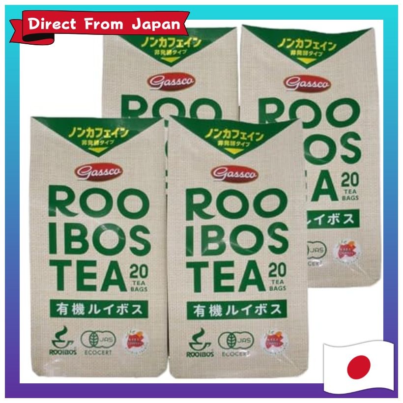 Organic Rooibos [Organic JAS Green Rooibos Tea] Tea Bags 80 Bags (160g ...