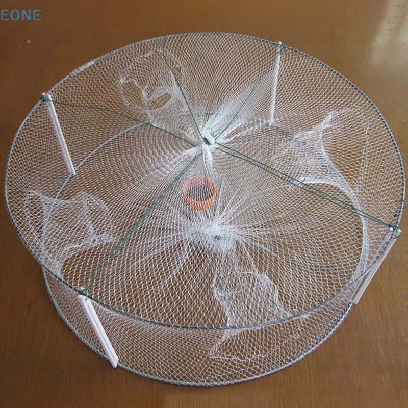 EONE 1pcs Foldable Fishing Shrimp Fish Crab Bait Net Trap 4 Holes ...