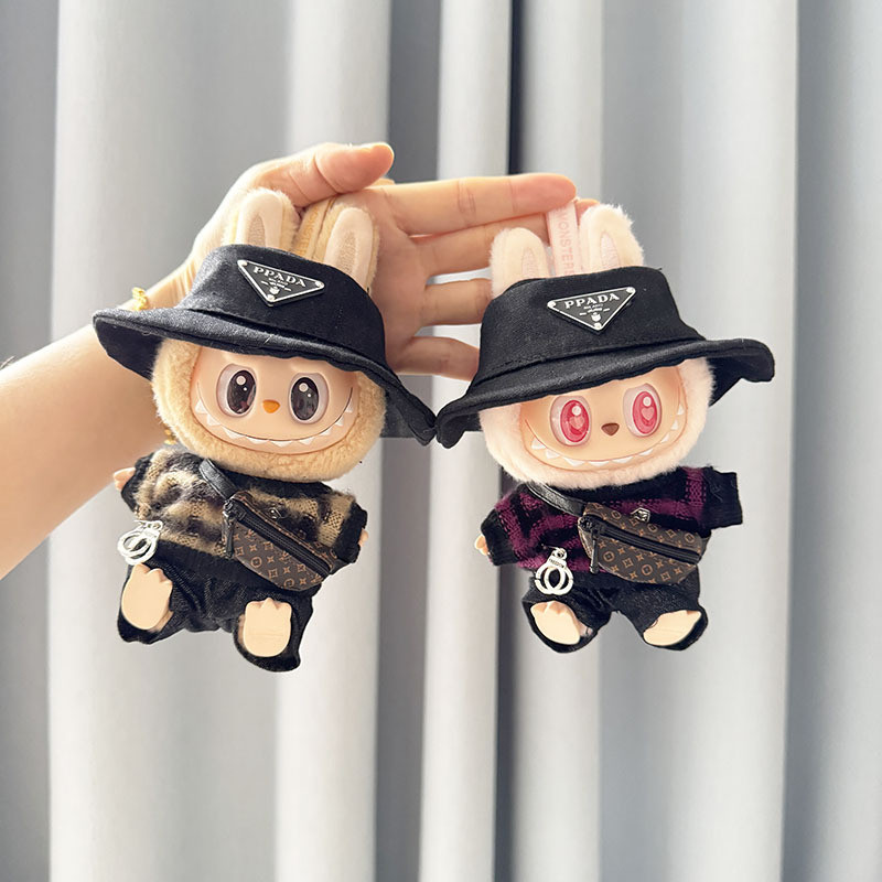 Labubu V1 V2 Clothing Accessories 15cm Labubu Sitting Party Doll Hat ...