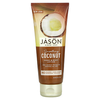 Jason Natural, Hand & Body Lotion, Smoothing Coconut, 8 oz (227 g ...