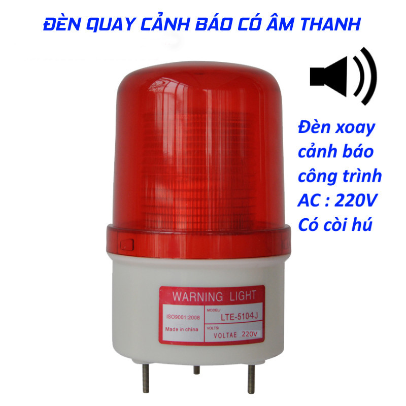220v LED ROTARY WARNING LIGHT WITH WHISTLE, CONSTRUCTION WARNING LIGHT ...