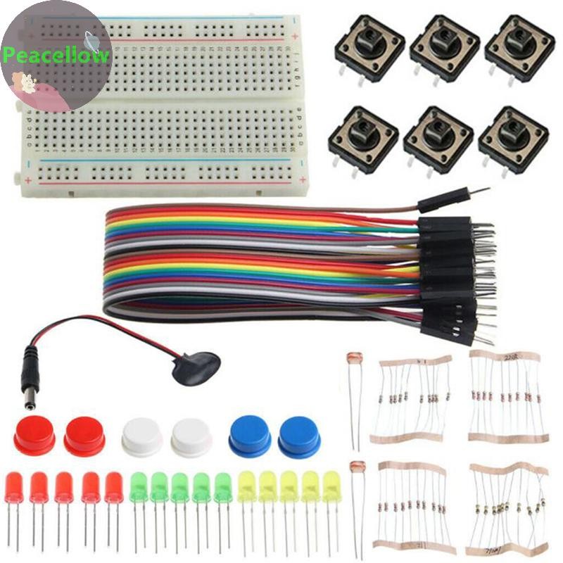 Peacellow Electronic Starter Kit R3 Mini Breadboard LED Jumper Wire ...