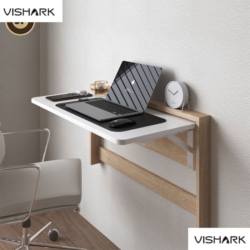Wall Table Mounted Foldable Table Study Table Small Unit Storage Study ...