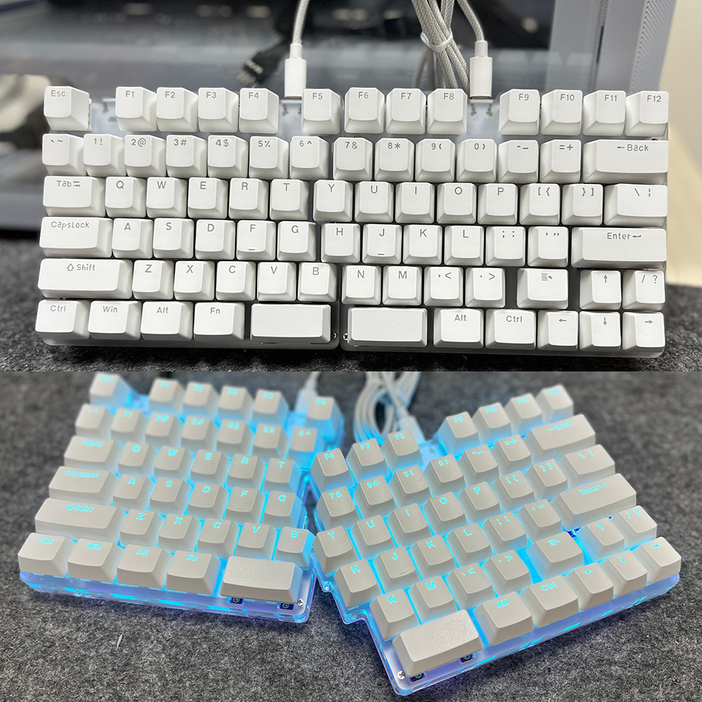 Ergonomic Keyboard Split Mechanical Keyboard for Programmers Designers ...