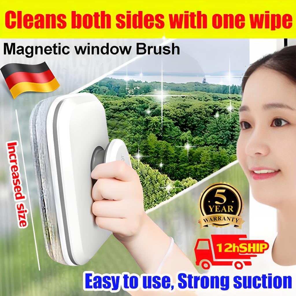 【Singapore Spot】Glass Cleaner Cleaning Tool Double Sided Window Cleaner ...