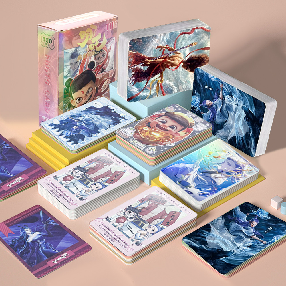 LAKOE 55pcs Nezha Laser Card Lomo Card Ne Zha: Birth of the Demon Child ...