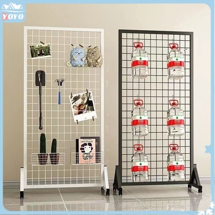 Iron grid floor stall jewelry rack vertical floor wire mesh ...