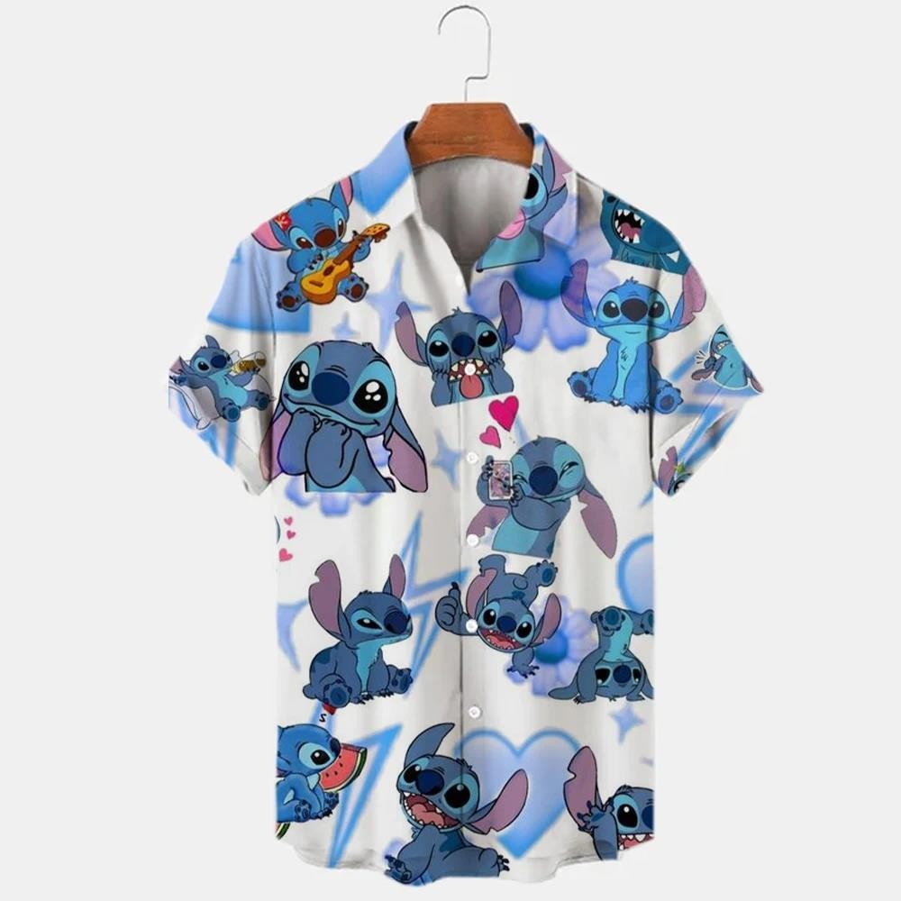 2024 Summer Shirt Disney Trend Fashion Cartoon Interstellar Baby Stitch ...