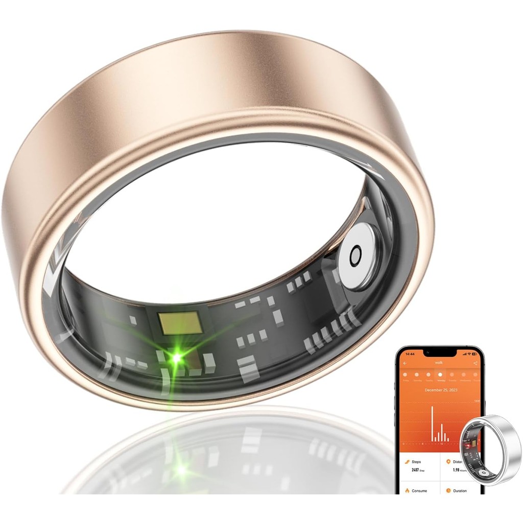 Smart Ring Health Fitness Tracker, Size First with Sizing Kit, Activity ...