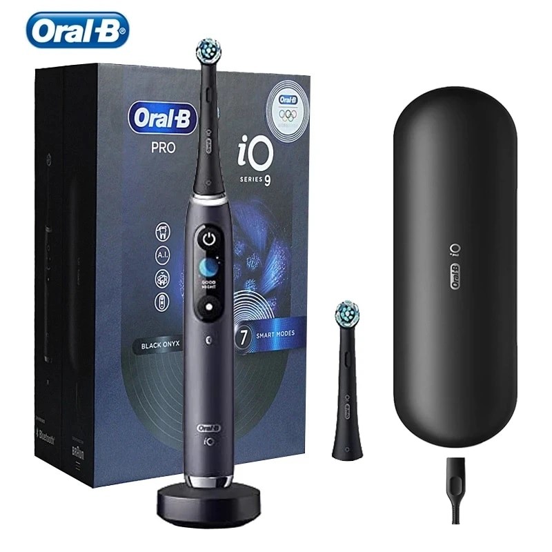 Replete Original Oral B iO9 Electric Toothbrush Smart 3D Teeth Tracking 7 Modes Vibration ...