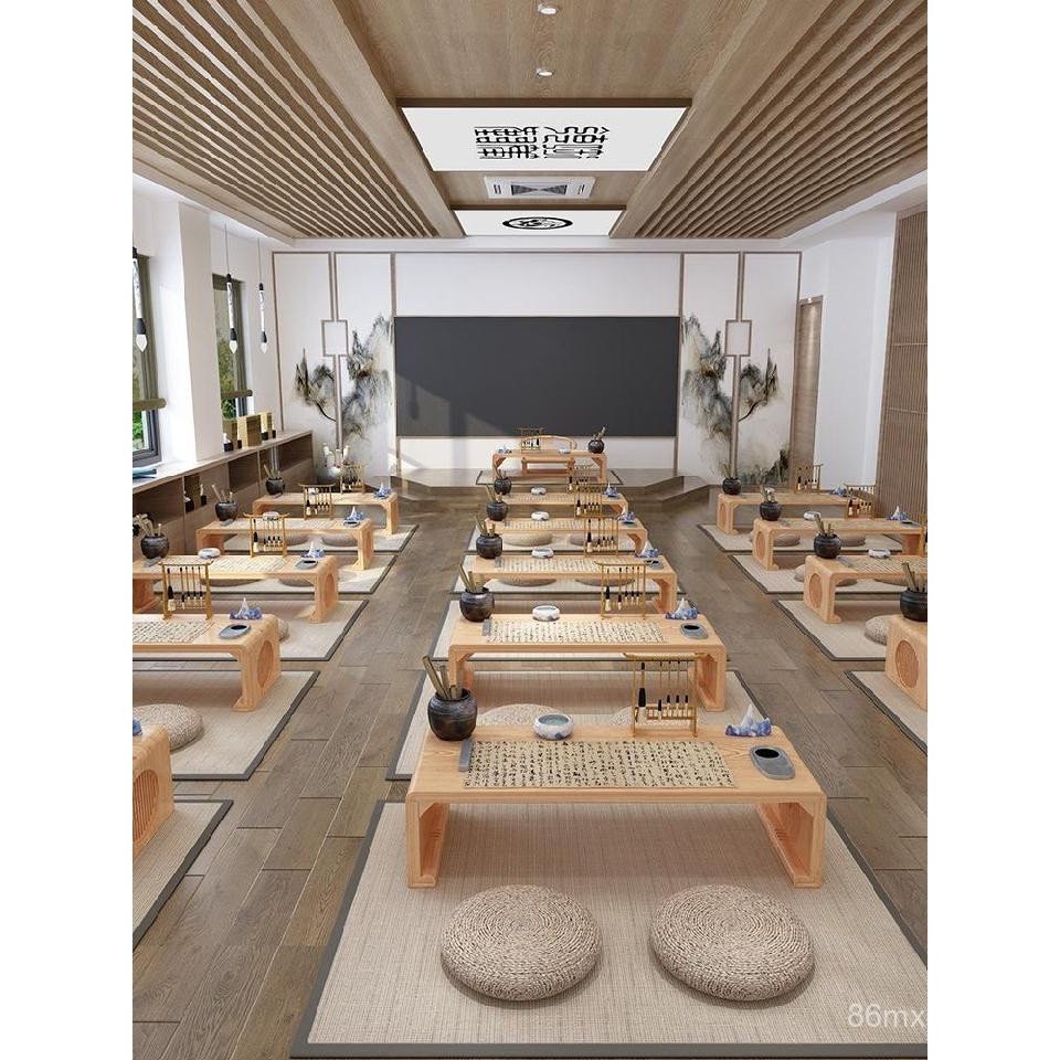 Chinese Studies Table Solid Wood Simple Private School Chess Table ...