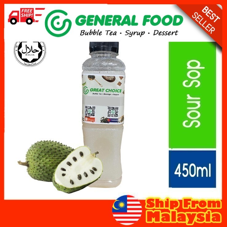 Sour Sop Syrup 450ml - taiwan import fruit juice cordial | Shopee Singapore