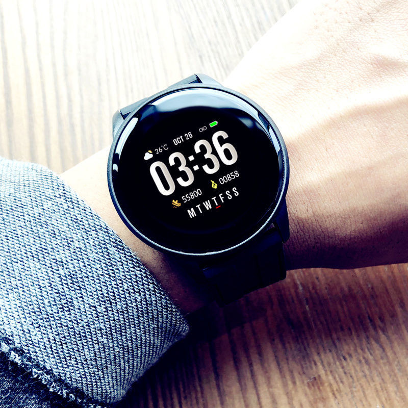 Stylish Black Technology New Concept Smart Watch Electronic Watch Men ...