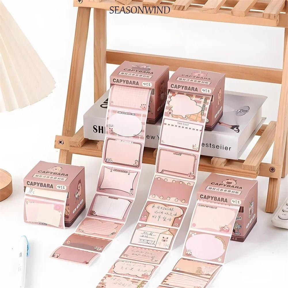 SEASONWIND Capybara Sticky Notes, Kawaii Creative Pull-out Sticky Notes ...