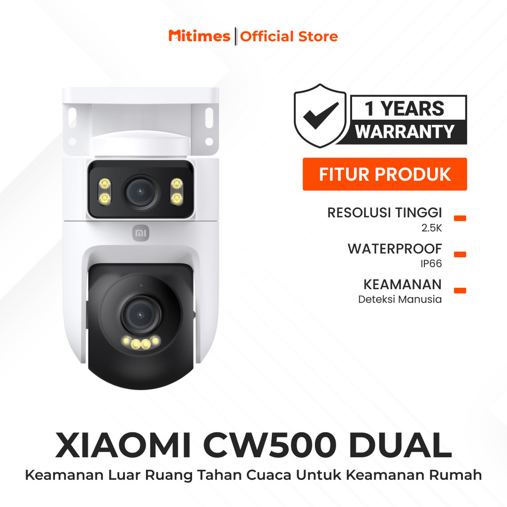Xiaomi Outdoor Camera CW500 Dual 2.5K | Outdoor CCTV | IP66 Waterproof ...
