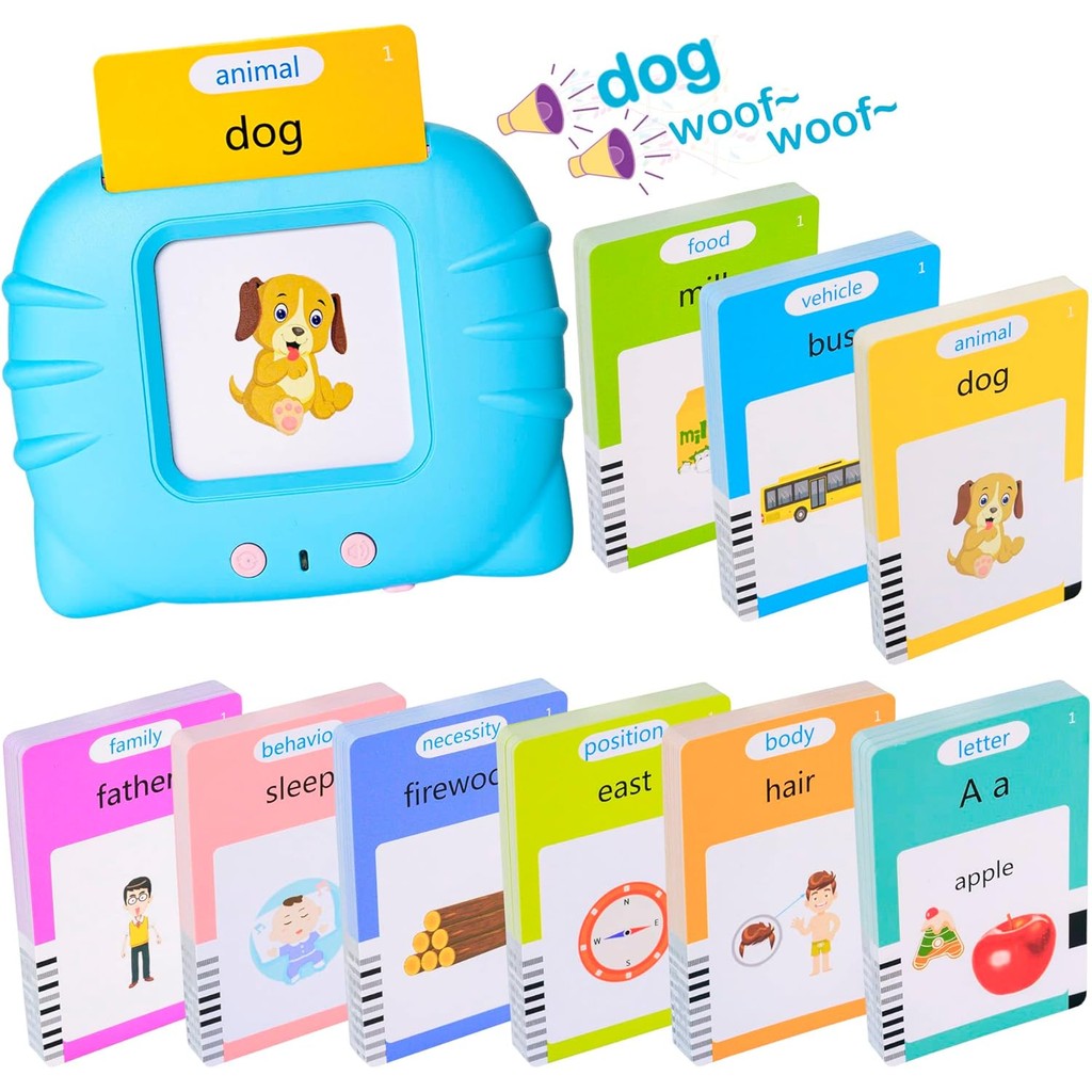 510 Talking Flash Cards for Kids 2-4 - Pocket Speech Therapy Toys for ...