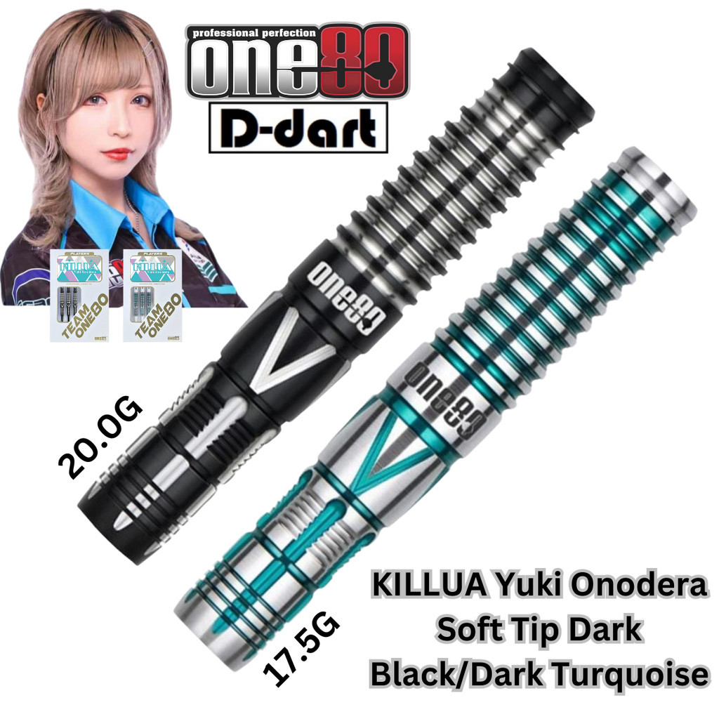 ONE80 SOFT TIP DART - 17.5G/20G KILLUA Yuki Onodera 90% Tungsten ...