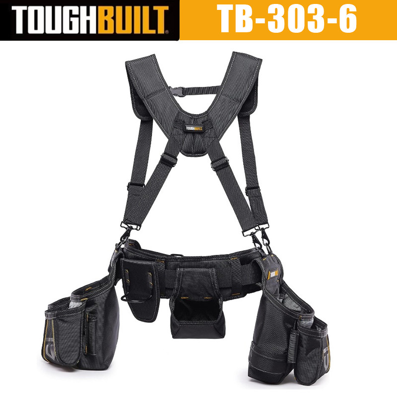ToughBuilt - Framer Suspension Rig with Pockets - Heavy Duty Ergonomic ...