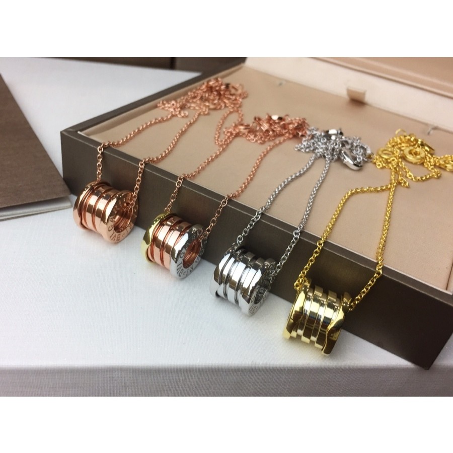 100% original bvl-gari B ZERO1 series spring necklace classic rose gold ...