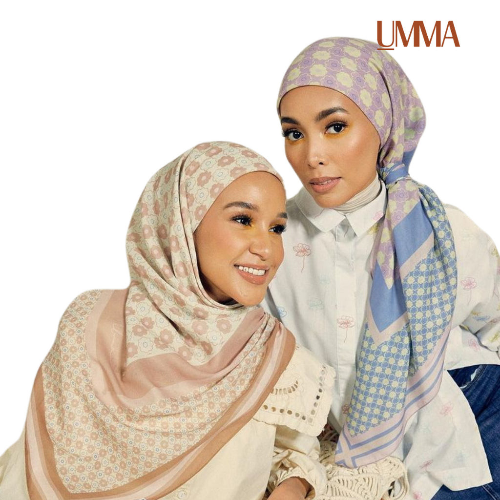 UMMA Azalea Cotton Voile Printed Square (DC) | Shopee Singapore
