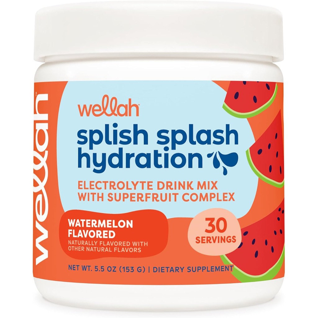 Splish Splash Hydration Electrolyte Drink Mix (Watermelon Flavored, 30 ...