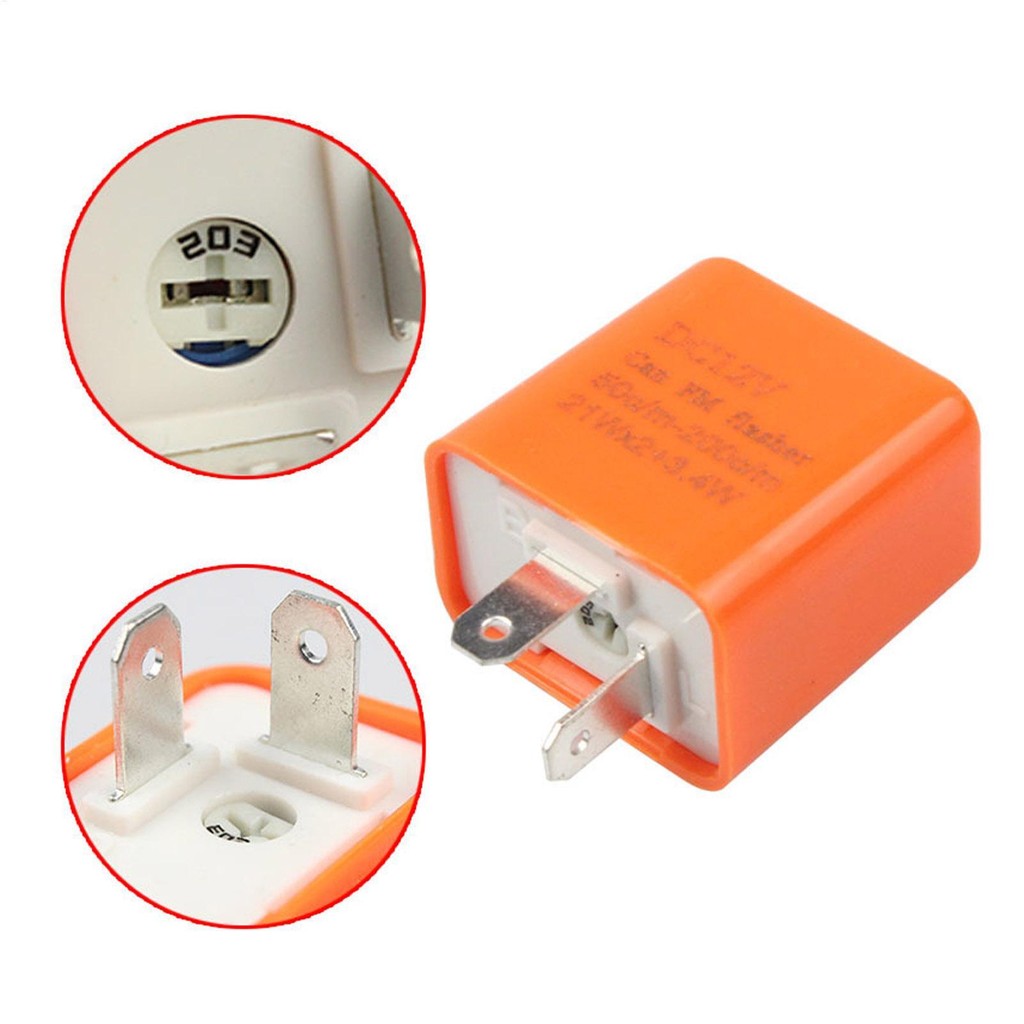 Motorcycle Turn Signal Flasher Relay Speed Adjustable Led Flasher Relay ...