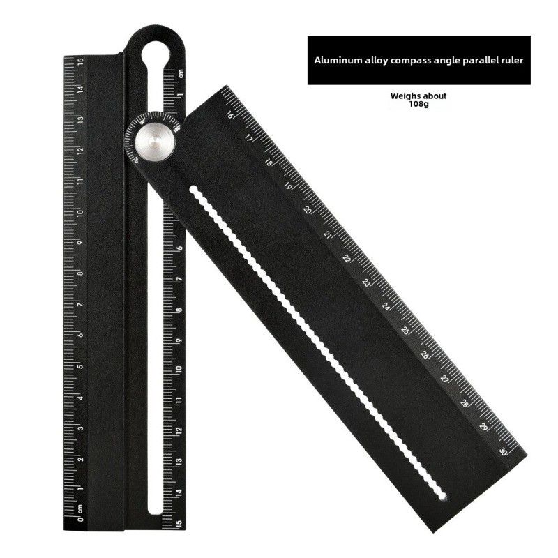 Multifunctional reversible ruler ruler, angle ruler compass for drawing ...