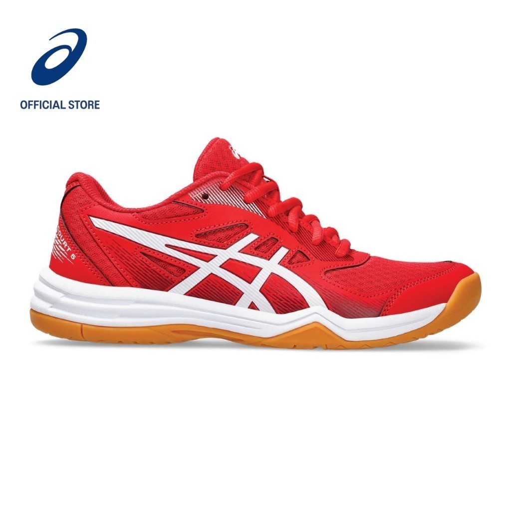 ASICS Women UPCOURT 5 Indoor Court Shoes in Classic Red/Beet Juice | Shopee Singapore