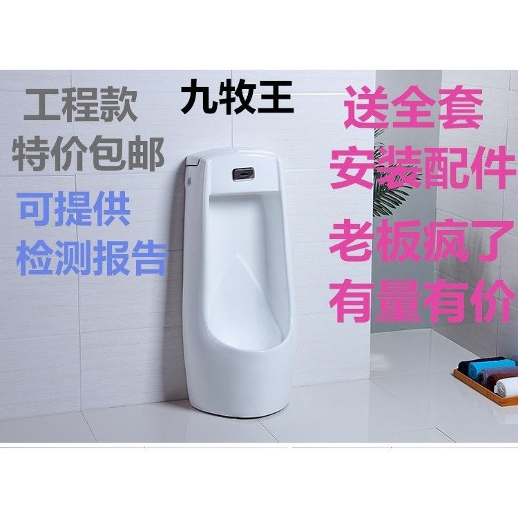 Vertical Sensor Urinal Hand Press Free Shipping Urine Groove Toilet ...