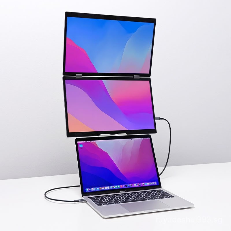 Flash Snake15.6Inch Folding Dual-Screen Portable Monitor Integrated ...