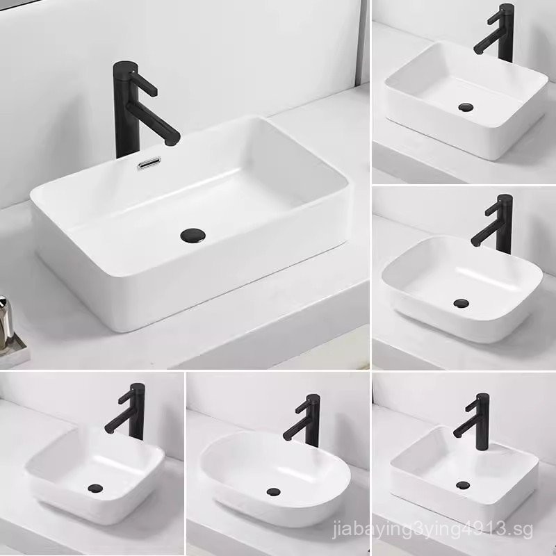 High-End Ceramic Basin Countertop Basin Large and Small Sizes Artistic ...