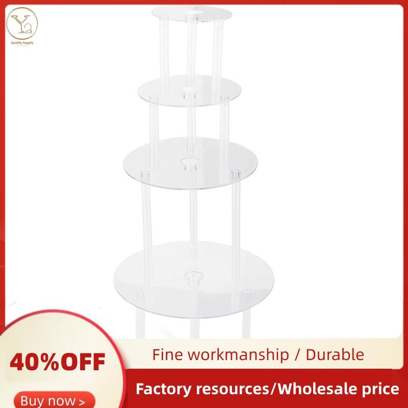 Cake Stand Cake Plate 4 Reusable Cake Supports with 12 Plastic Dowel ...