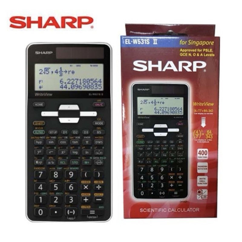 Sharp EL-W531S II Silver Edition Scientific Calculators Approved For ...