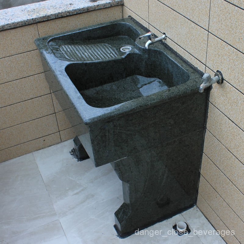 Marble Laundry Tub with Washboard Outdoor Pool Household Granite Pool ...
