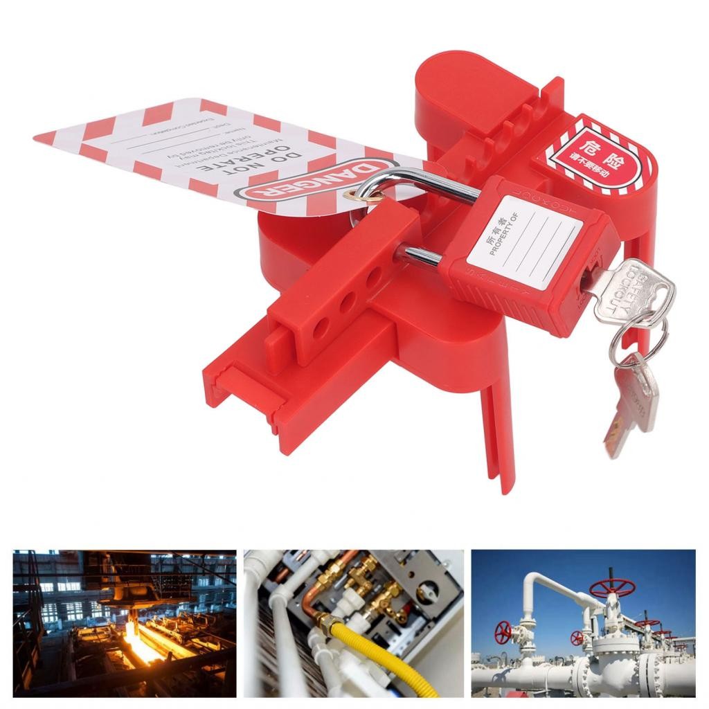 Ball Valve Lockout Key Operated Mechanism Industrial Adjustable Safety ...