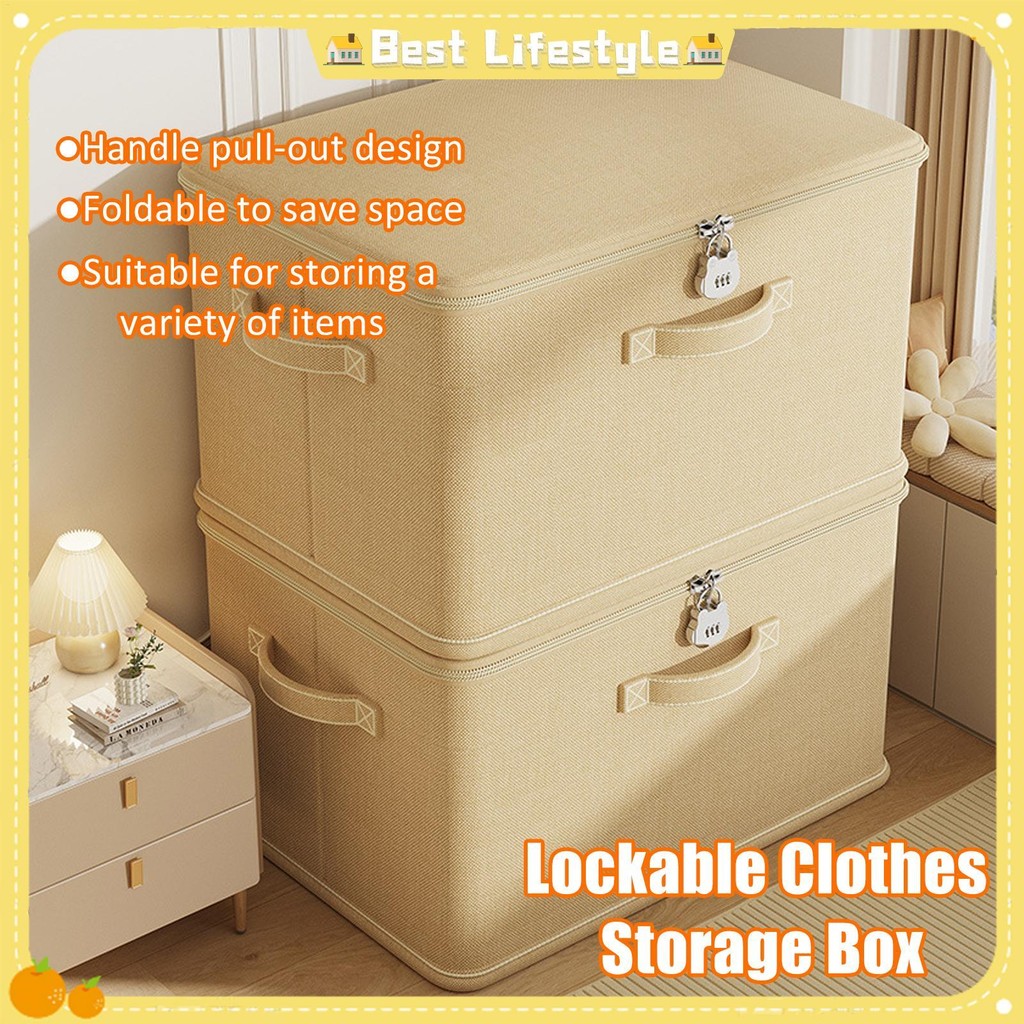 Lockable Clothes Storage Box Containers Secure Stackable Odor Proof ...