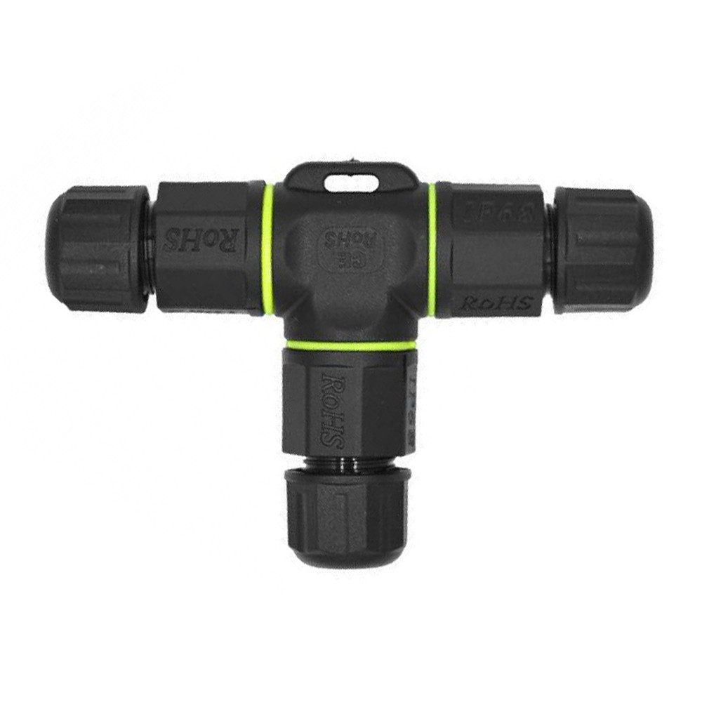 IP68 Cable Waterproof Joint Connector Three-way Branching Device 4Pin T ...