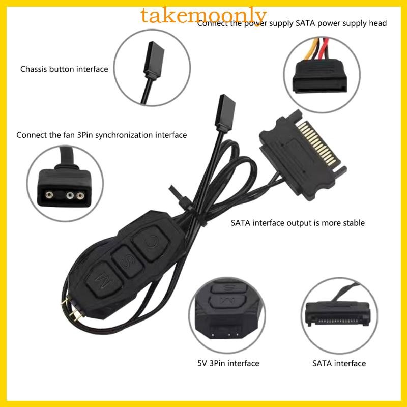 TAK Argb Controller Cable 5V 3pin To Power Supply ARGB Sync Controller ...