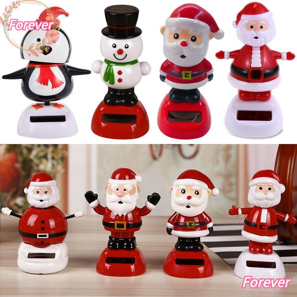 FOREVER Christmas Dancing Toys, Elk Snowman Shaking Head Doll, Window ...