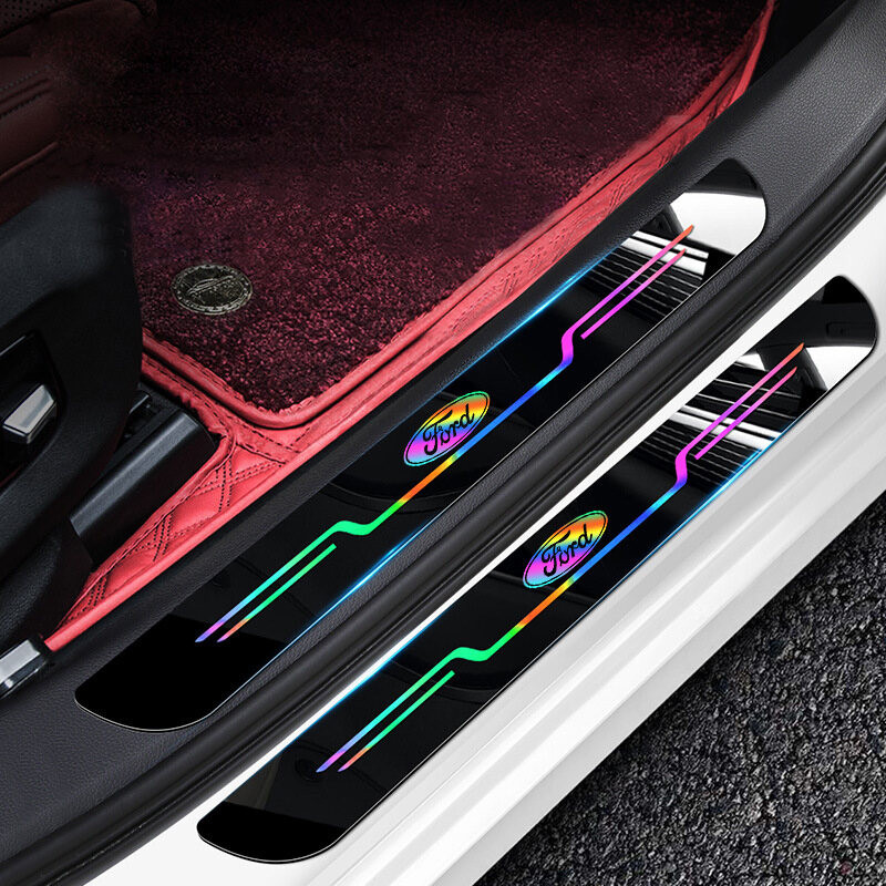 New Welcome Pedal Threshold Strip Sticker Mirror Faced Laser Acrylic ...