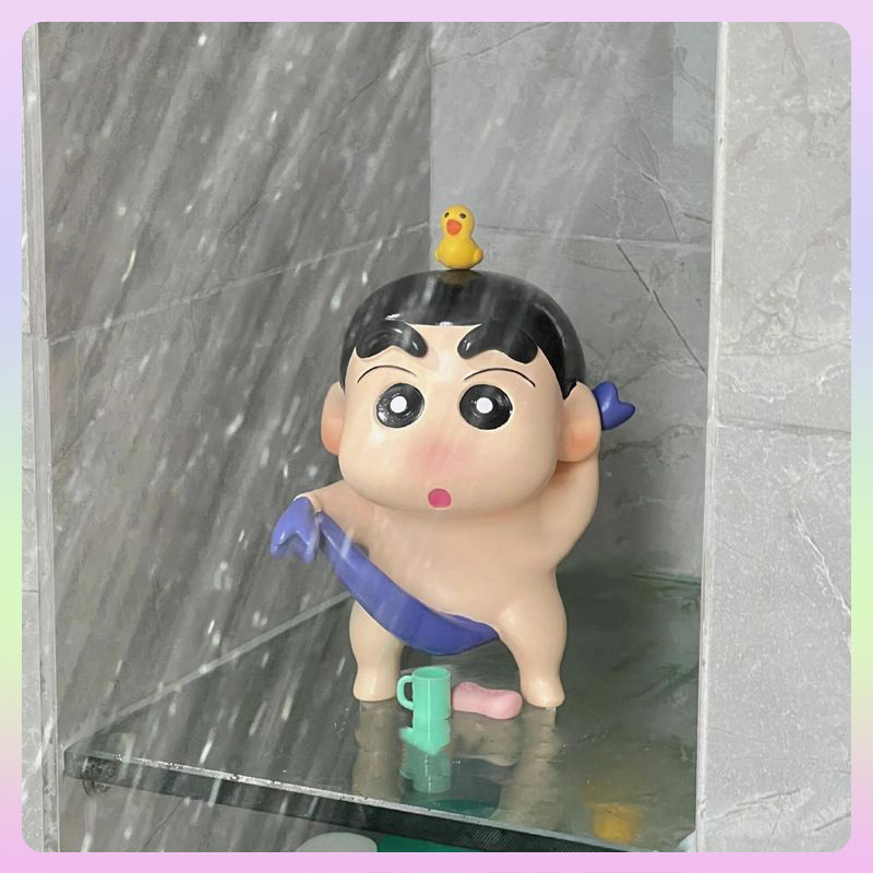 bath crayon shin chan figure toy cute doll desk decoration Model shin ...