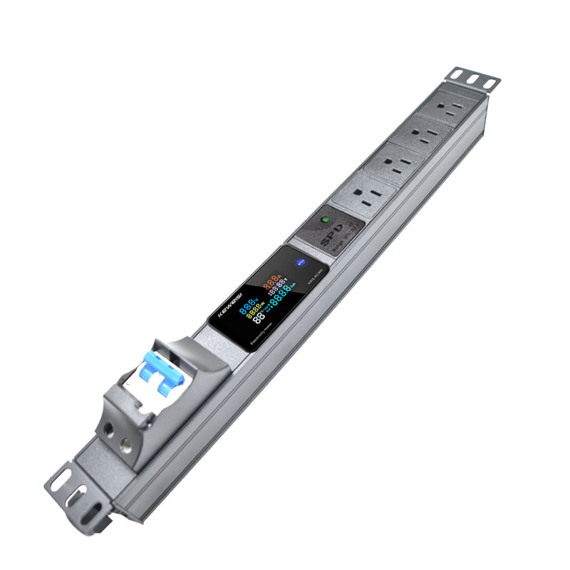 PDU Power distribution unit with digital display instrument,4Ways US ...