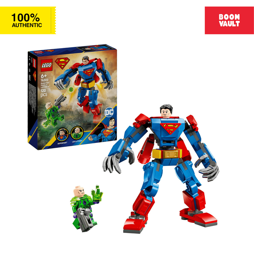 LEGO® DC Superman™ Mech vs. Lex Luthor™ Super Hero™ Toy Figure Playset ...
