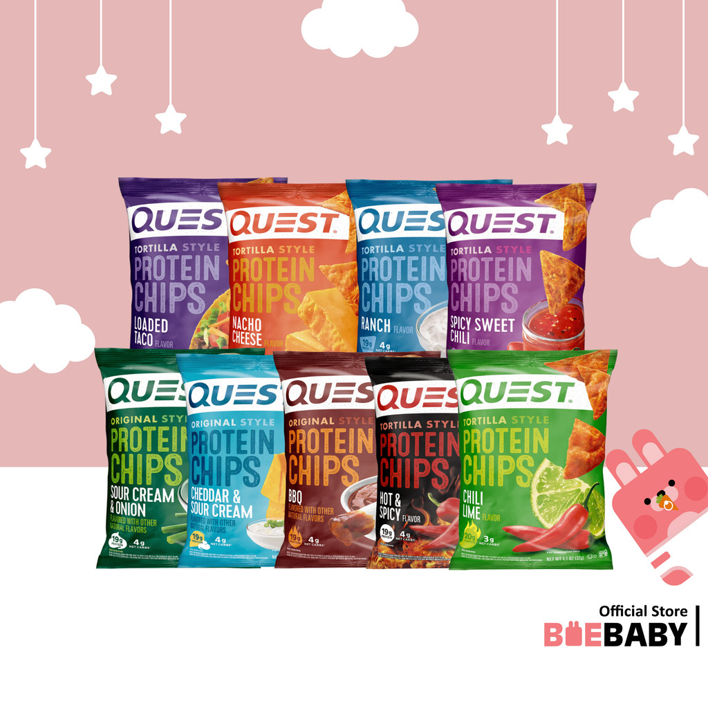 Quest Protein Chips Low Carb 1 Pack, Assorted Flavors, Post Workout ...