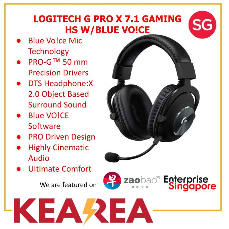 Logitech G Pro X SE Wired Gaming Headset, 7.1 Surround, BLUE VO!CE, PRO ...