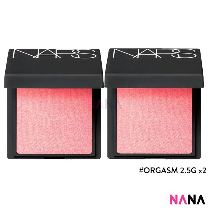 NARS Mini Blush Orgasm - Peachy pink with golden shimmer 2.5g x2 | Shopee Singapore