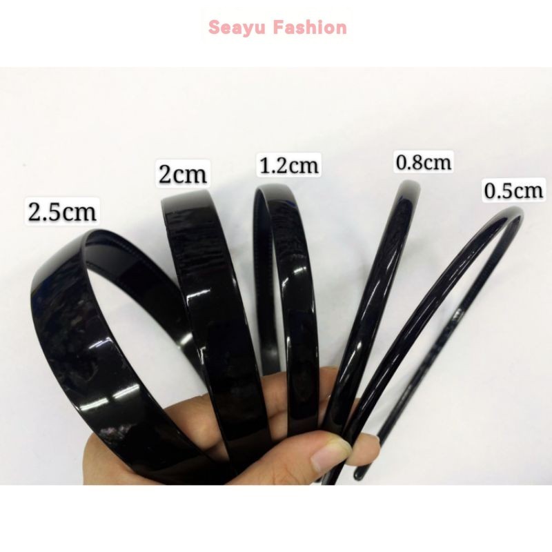 Hairband Plastic Black Headband Cekak Rambut Hitam 发箍 | Shopee Singapore