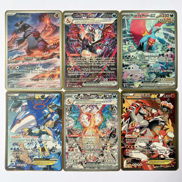 terastal festival Cross-border DIY Pokémon metal card Arceus Vmax Black ...