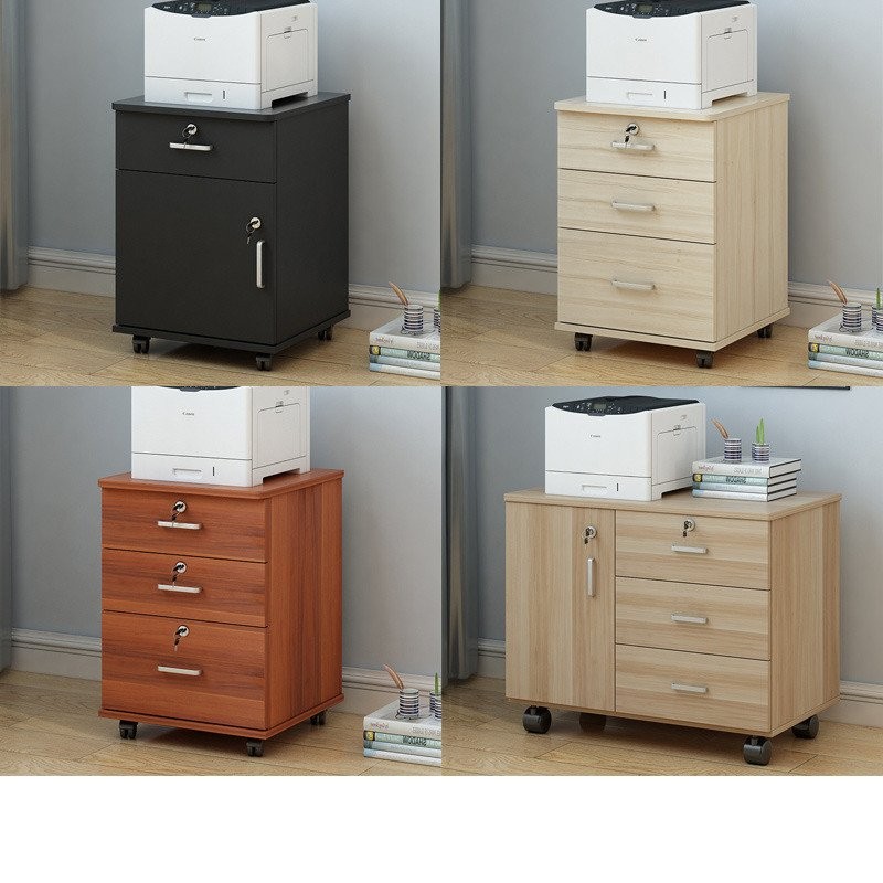 Office Wooden Filing Cabinet with Lock Office Small Cabinet Locker ...